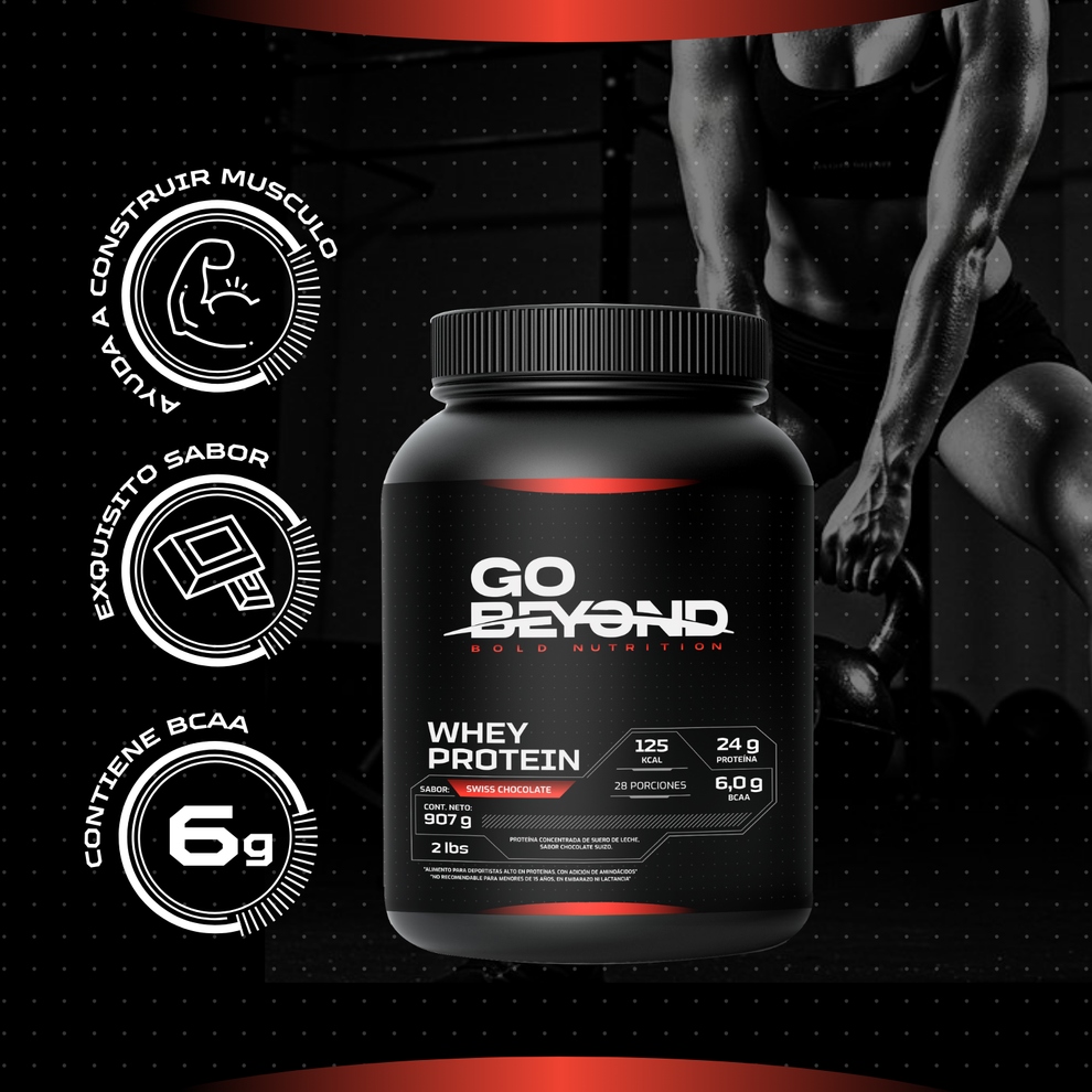 Whey Protein 907 g Sabor Swiss Chocolate | Go Beyond – Brota